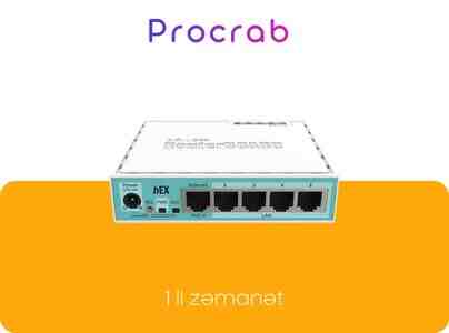 Modem Mikrotik RB750GR3 wired router Gigabit Ethernet Turquoise, White